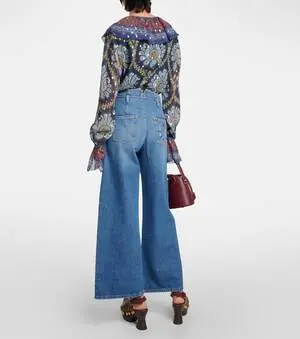 Etro High-rise Wide-leg Jeans - Blue