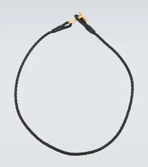 TOM FORD Braided Leather Bracelet