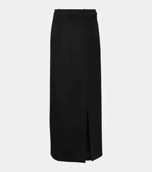 Balenciaga Side-slit Maxi Skirt