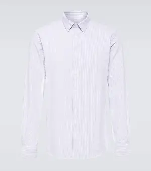 Sunspel Striped Cotton Oxford Shirt
