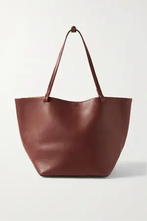 THE ROW Park Leather Tote Burgundy