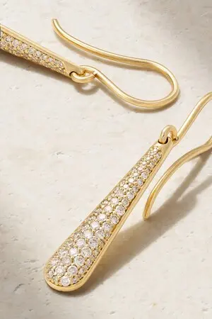 JENNIFER MEYER Dome Drop 18-karat Diamond Earrings