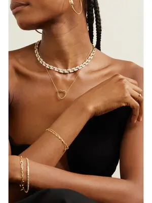 JENNIFER MEYER Double Dome Diamond Necklace