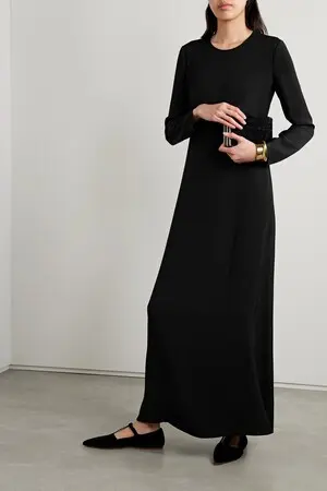 Loro Piana Angelica Silk-cady Maxi Dress With Cutout