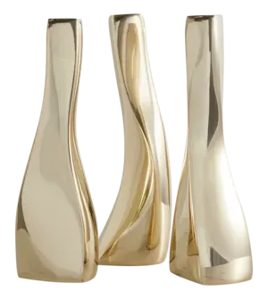 FOURTH STREET Set Of Three -tone Candlesticks