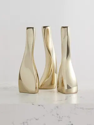 FOURTH STREET Set Of Three -tone Candlesticks