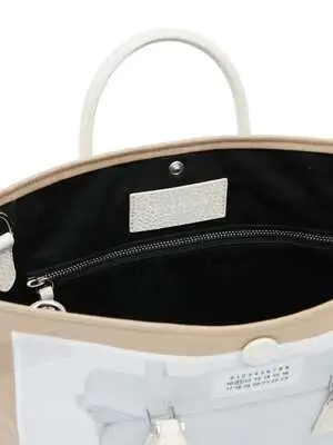 MAISON MARGIELA Micro 5ac Trompe-l'oeil Top-handle Bag - Neutrals