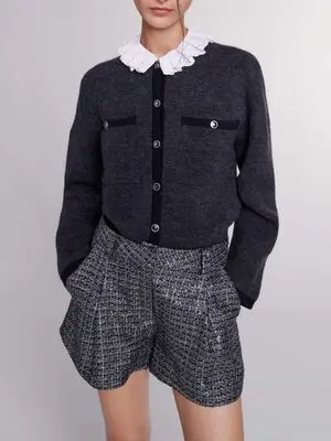 Maje Tweed Shorts