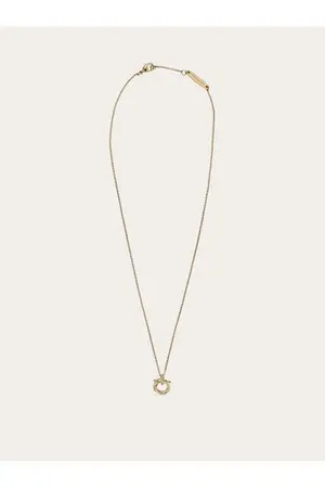 FERRAGAMO Gancini Pendant Necklace - Gold