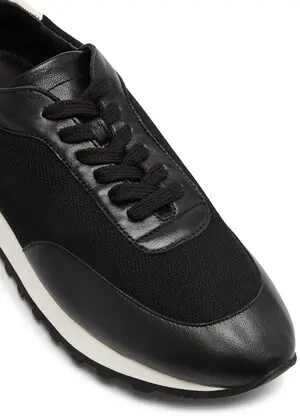 THE ROW Owen Panelled Sneakers - Black