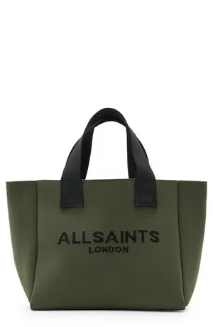 ALLSAINTS Mini Izzy Recycled Polyester Tote - Olive Green