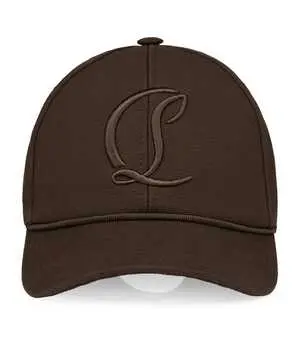 CHRISTIAN LOUBOUTIN Mooncrest Cotton Baseball Cap - Red
