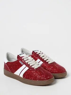 MSGM Glitter Sneakers - Red
