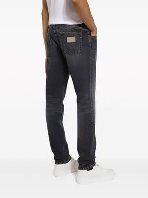 Dolce & Gabbana Straight-leg Cotton Jeans - Blue