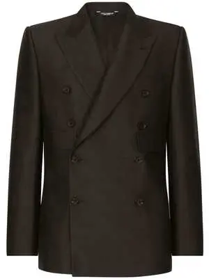 Dolce & Gabbana Monogram-jacquard Double-breasted Blazer
