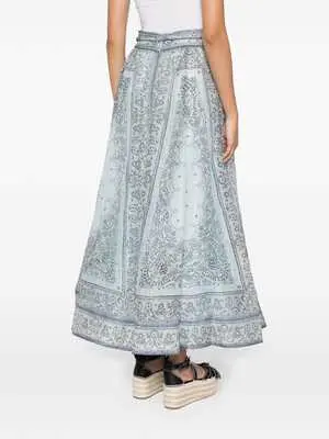 Zimmermann Matchmaker Midi Skirt