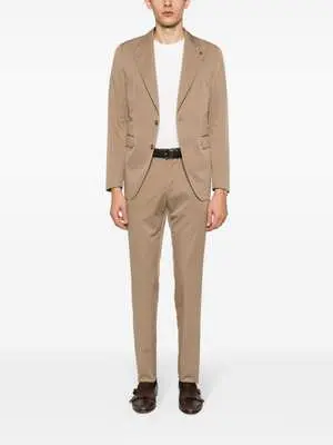 Tagliatore Logo-appliqué Twill Single-breasted Suit