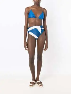 LENNY NIEMEYER Chain-link Triangle Bikini Top - Blue
