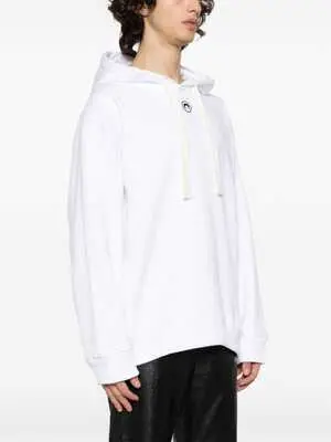 MARINE SERRE Cotton Hoodie With Crescent Moon Graphic