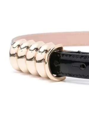 Khaite The Small Julius Leather Belt - Black