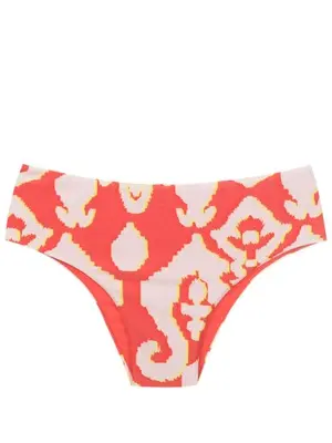 LENNY NIEMEYER Turquia High-waisted Bikini Bottom - Red