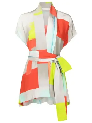 LENNY NIEMEYER Canvas Belted Kimono - Multicolour