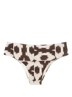 LENNY NIEMEYER Puglia High-waisted Bikini Bottom - Brown