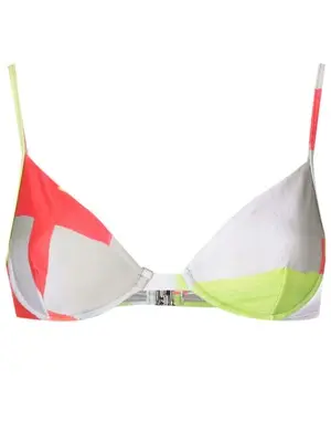 LENNY NIEMEYER Canvas Underwire-cup Bikini Top - Multicolour