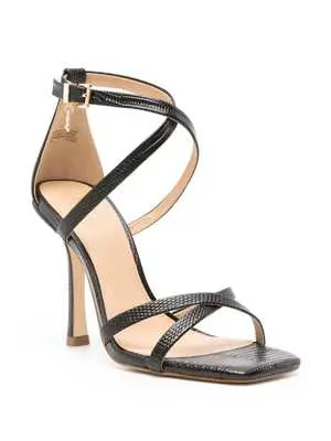 Michael Kors Lizard-effect 105mm Leather Sandals