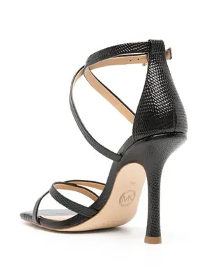 Michael Kors Lizard-effect 105mm Leather Sandals