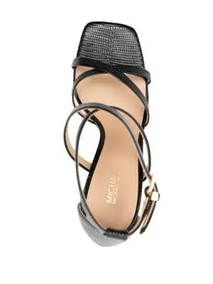 Michael Kors Lizard-effect 105mm Leather Sandals