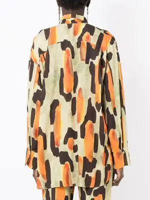 LENNY NIEMEYER Abstract Printed Button-up Shirt