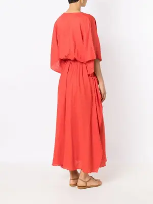 LENNY NIEMEYER V-neck Ruched Kaftan