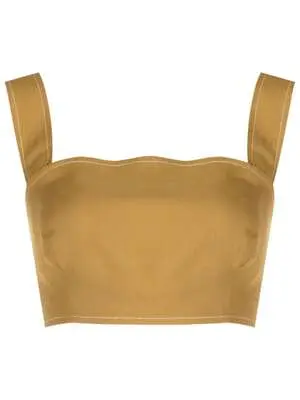 LENNY NIEMEYER Contrast-stitching Crop Top