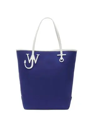JW Anderson Tall Anchor Canvas Tote Bag - Blue