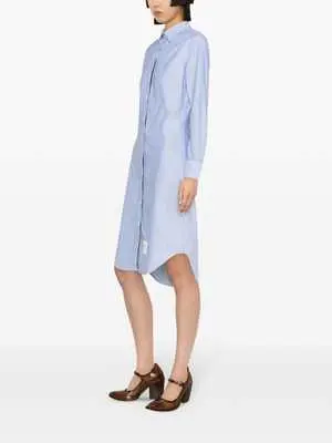 Thom Browne Oxford Cotton Shirtdress - Blue
