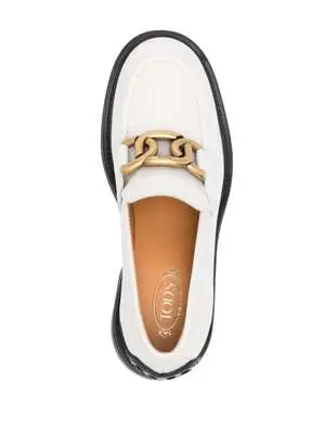 TOD'S 65mm Logo-plaque Leather Loafers