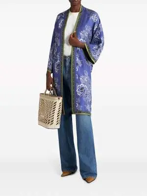 Etro Kesa Floral-print Silk Robe