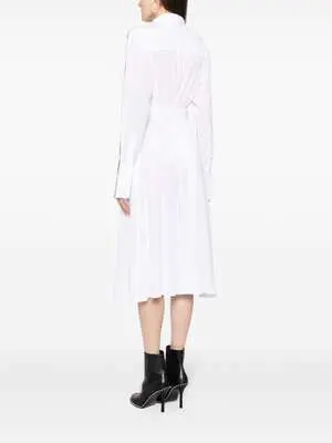 PETER DO Belted-waist Button-down Midi Dress - White