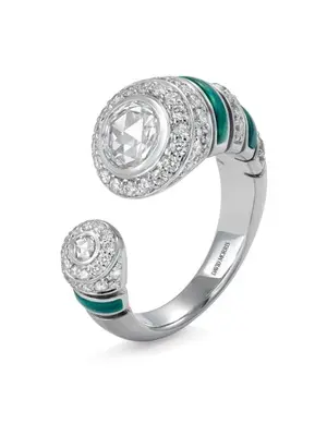 DAVID MORRIS 18kt White Gold Asiyah Diamond Ring