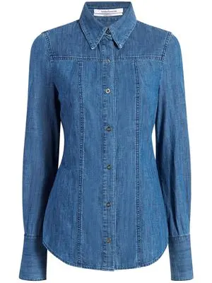 Another Tomorrow Collared Shirts For Women