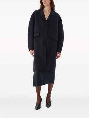 Another Tomorrow Wool Cocoon Coat