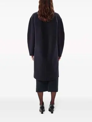 Another Tomorrow Wool Cocoon Coat