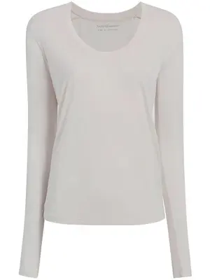 Another Tomorrow Ballet Scoop-neck T-shirt