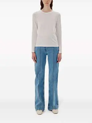 Another Tomorrow Ballet Scoop-neck T-shirt