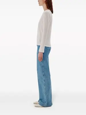 Another Tomorrow Ballet Scoop-neck T-shirt