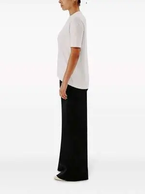 Another Tomorrow Luxe Seamed T-shirt - White