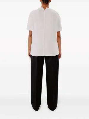 Another Tomorrow Luxe Seamed T-shirt - White