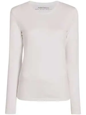 Another Tomorrow Crew-neck Organic Cotton T-shirt - White