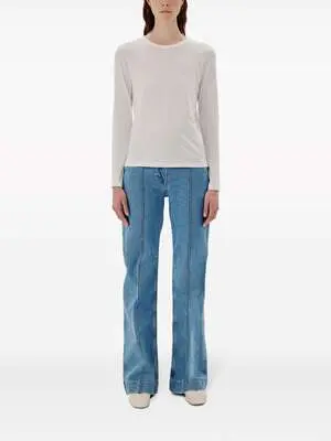 Another Tomorrow Crew-neck Organic Cotton T-shirt - White
